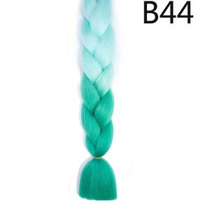 24" Braiding Ombre Rainbow Jumbo Braids Hair Extensions Synthetic Color ...