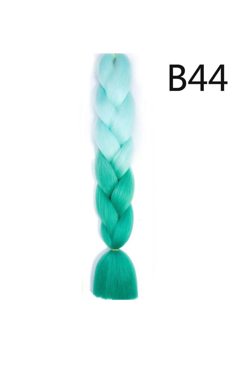 24" Braiding Ombre Rainbow Jumbo Braids Hair Extensions Synthetic Color ...