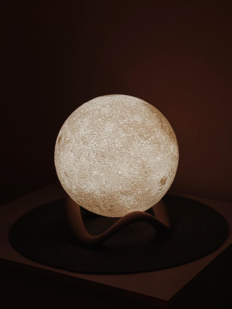 Multicolor Moon Lamp - Etsy