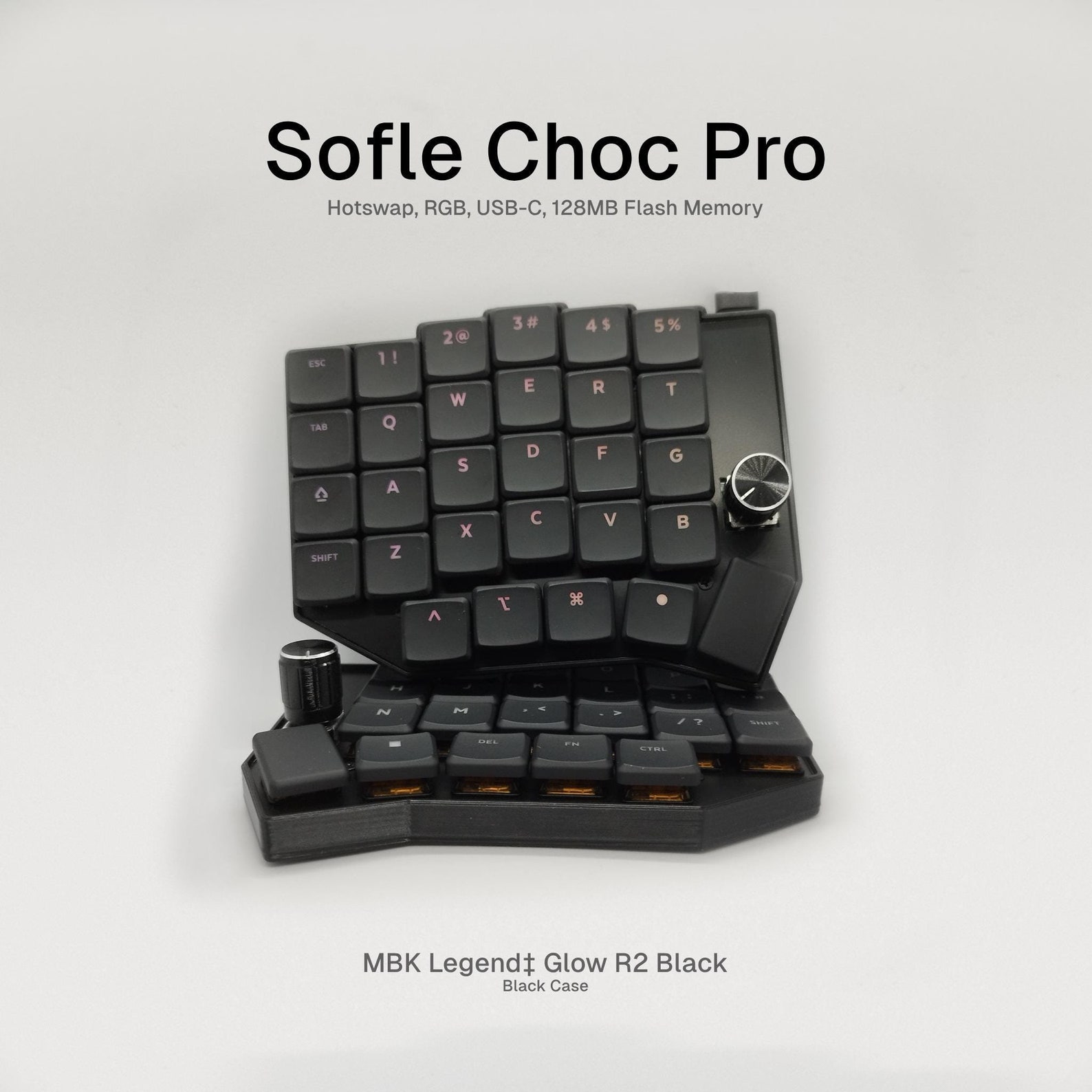 Sofle Choc Pro Split Keyboard - Ergonomic Keyboard With 58 Keys - Etsy