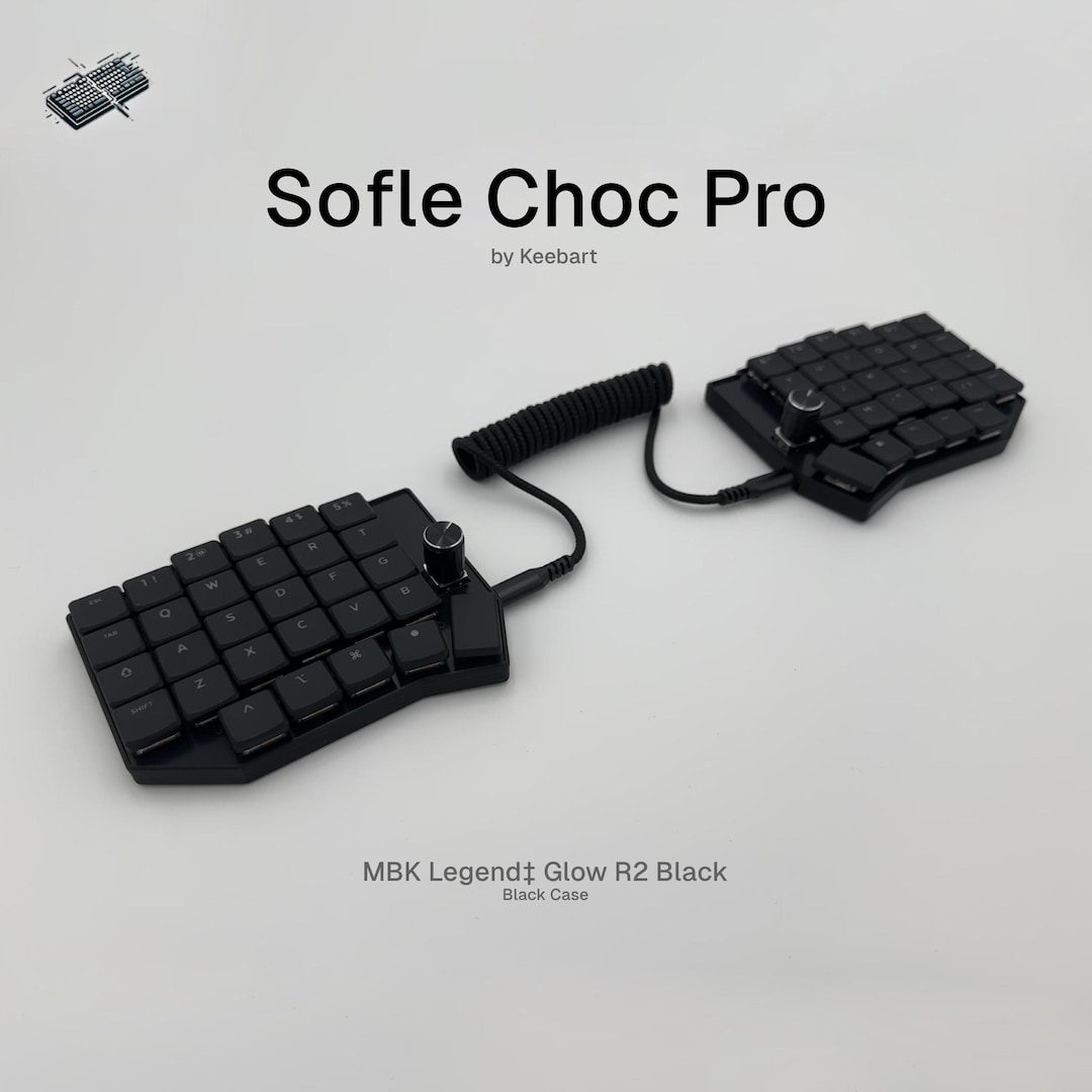 Sofle Choc Pro Split Keyboard - Ergonomic Keyboard With 58 Keys - Etsy