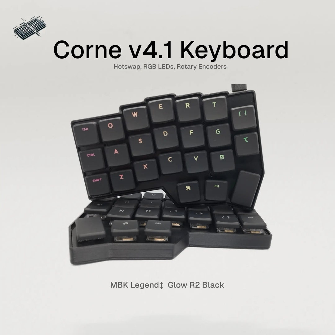 Split Keyboard Corne V4.1 USB-C Ergonomische Tastatur - Etsy UK