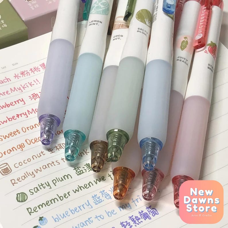 Fruit Scented Gel Pens – 3D Cute Aesthetic Markers, 0.5mm - Etsy