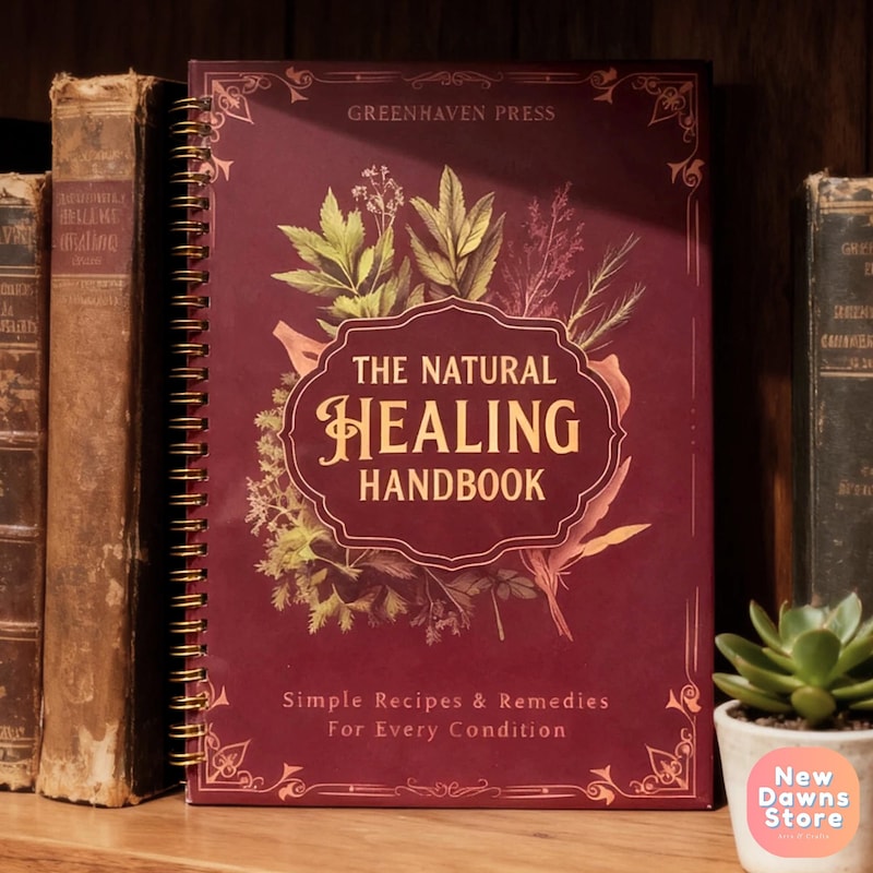 The Natural Healing Handbook Spiral Bound Guide for Herbal Remedies and ...