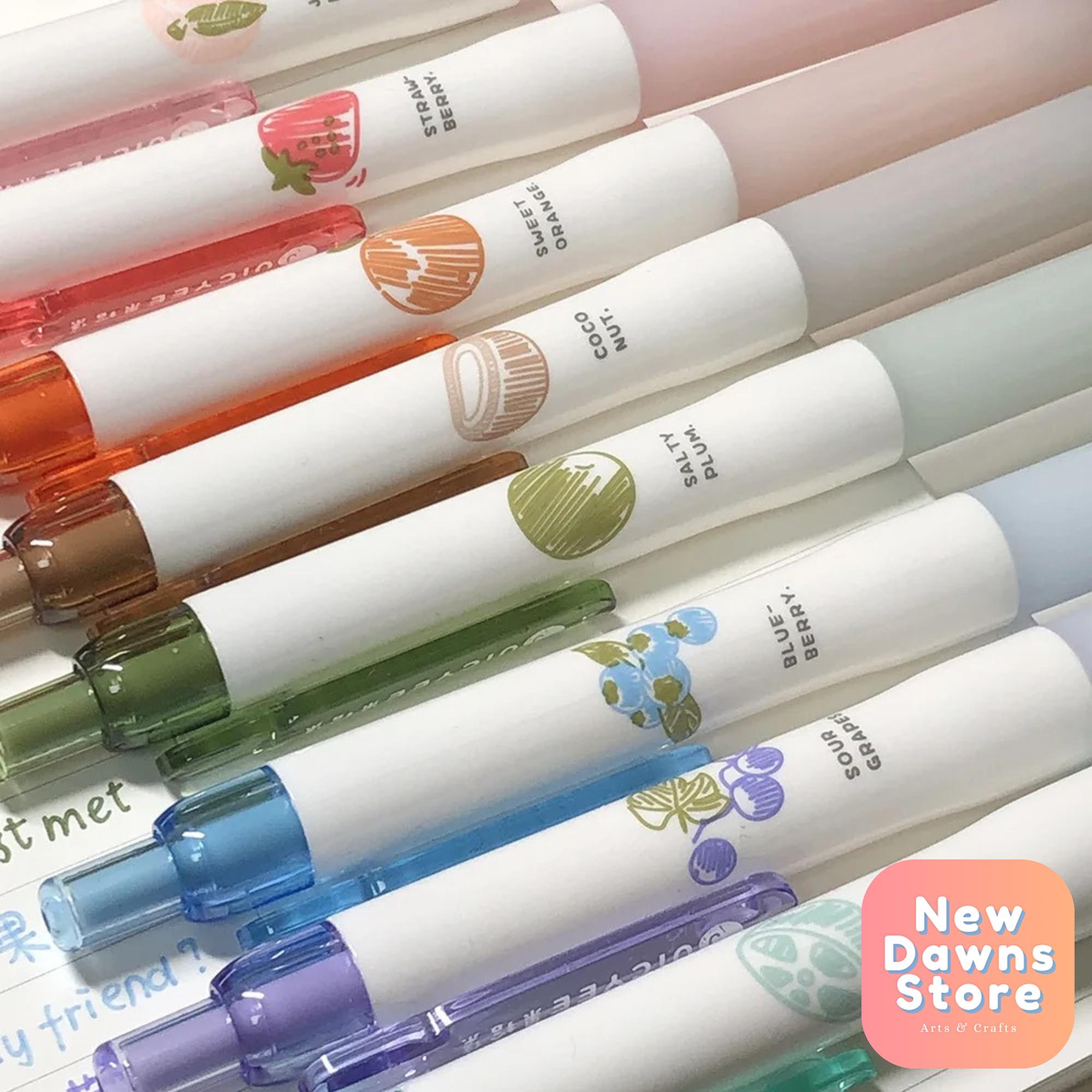 Fruit Scented 3D Gel Pens – 0.5mm Cute Aesthetic Marker for Journaling ...