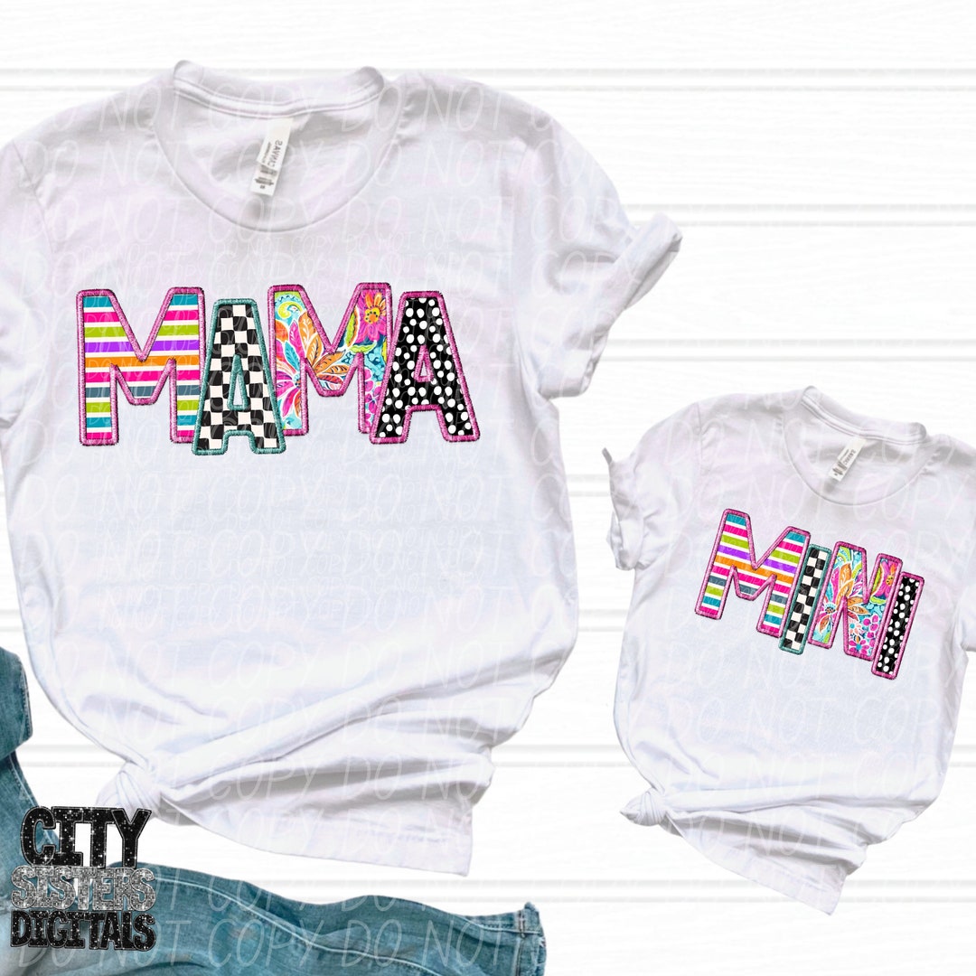 MAMA MINI SET Png, Mama Png, Mini Png, Digital for Sublimation and Dtf ...