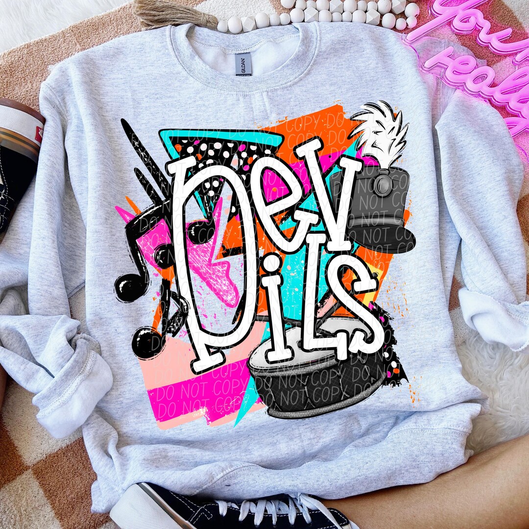 DEVILS MARCHING BAND Png, Devils Band Digital for Sublimation & Dtf ...