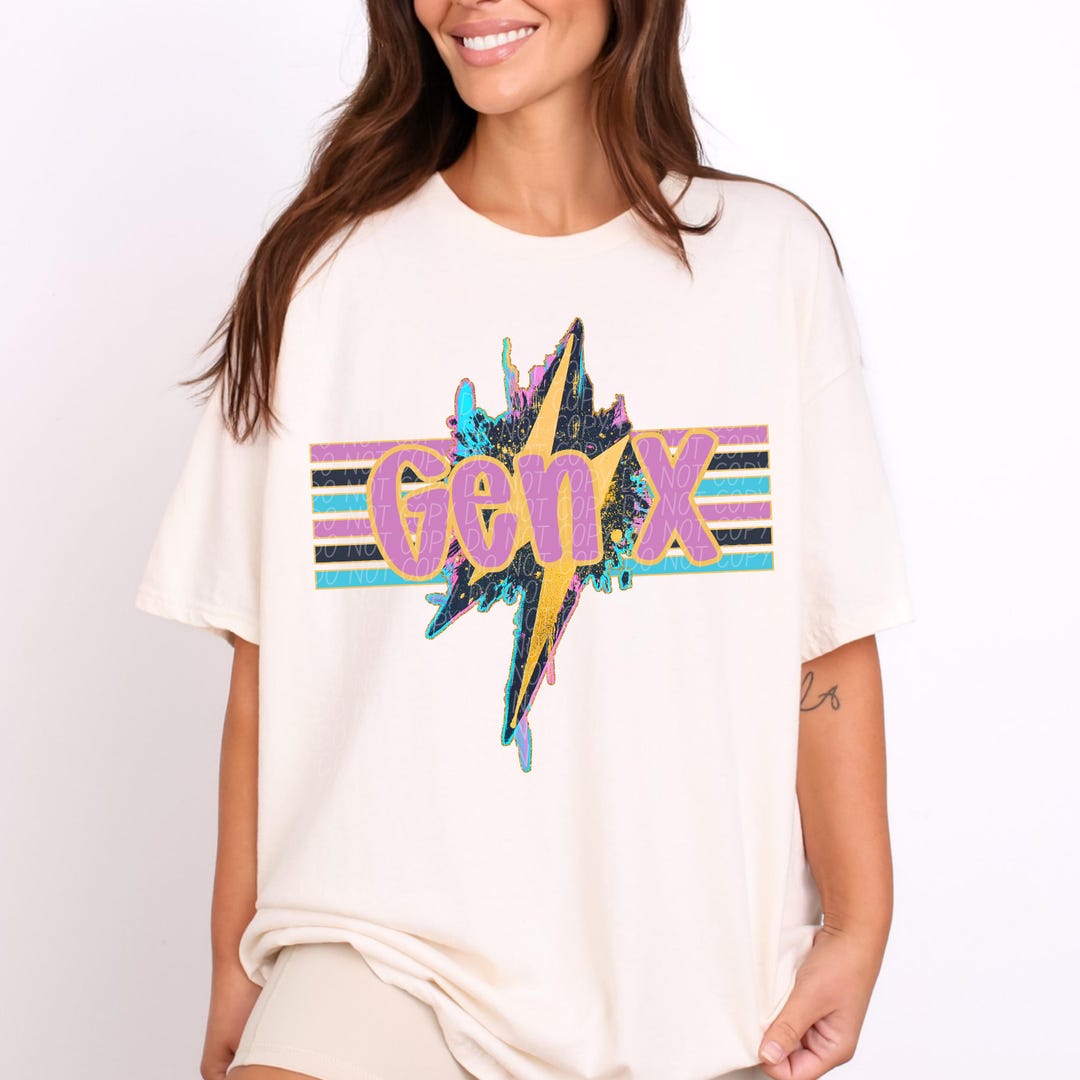 GEN X Png, Gen X Digital for Sublimation and Dtf, Generation X Png ...