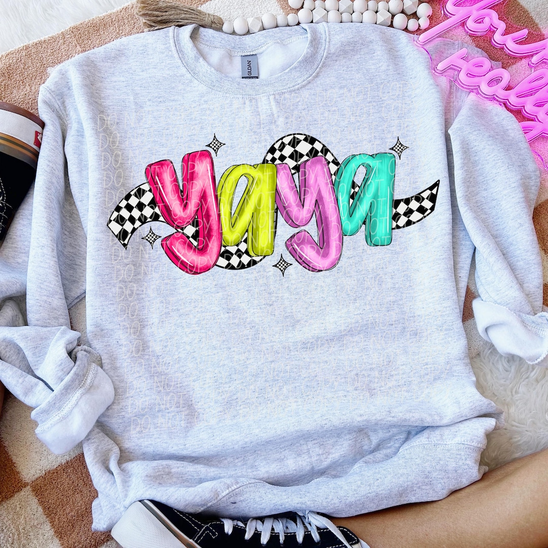 YAYA Png, Yaya With Heart Sleeve Png, Love Being a Yaya Png, Yaya ...