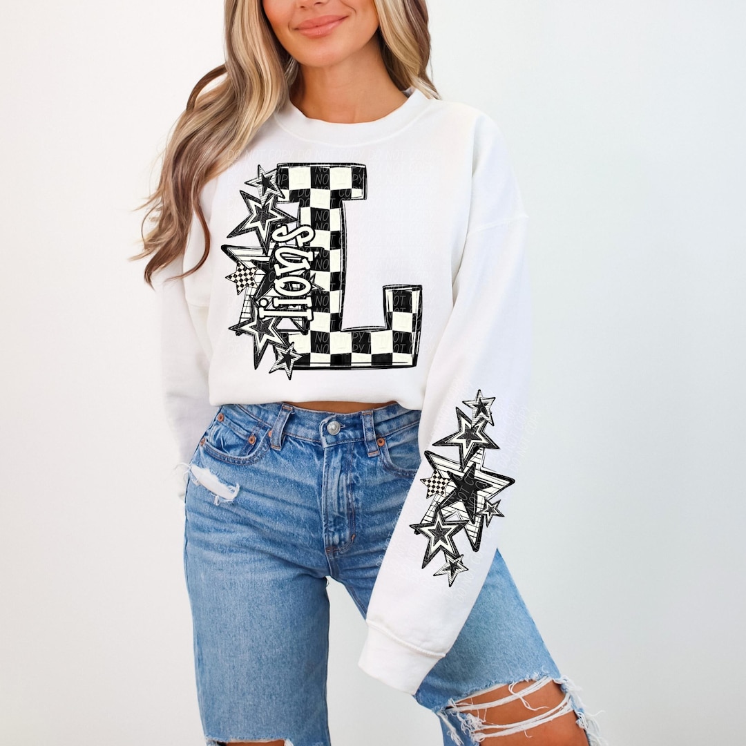 Checker Lions PNG: School Spirit Sublimation Design (digital Download ...