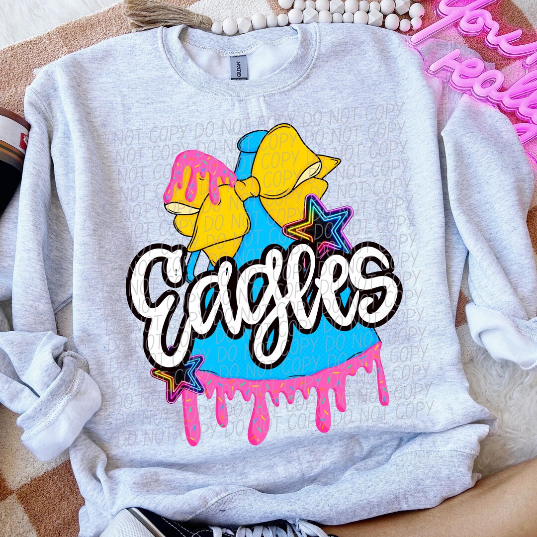 EAGLES CHEER Png, Eagles Cheer Ice Cream Digital for Sublimation & Dtf ...