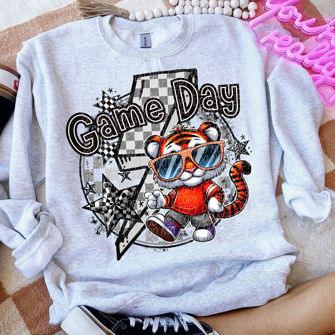 TIGERS GAME DAY Digital for Sublimation & Dtf Png, Tigers School Spirit ...