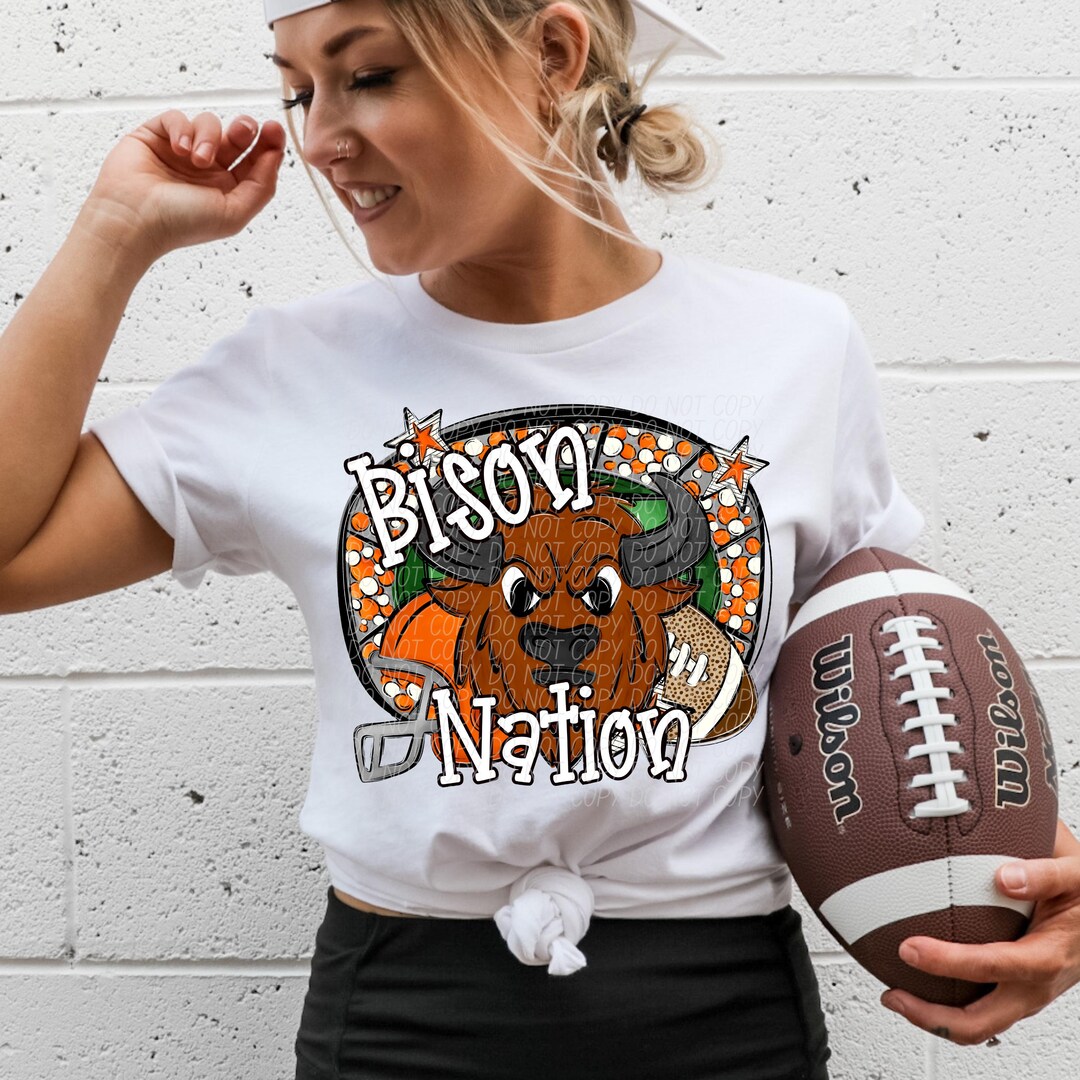 BISONS FOOTBALL Png, Bison Football Digital for Sublimation & Dtf ...