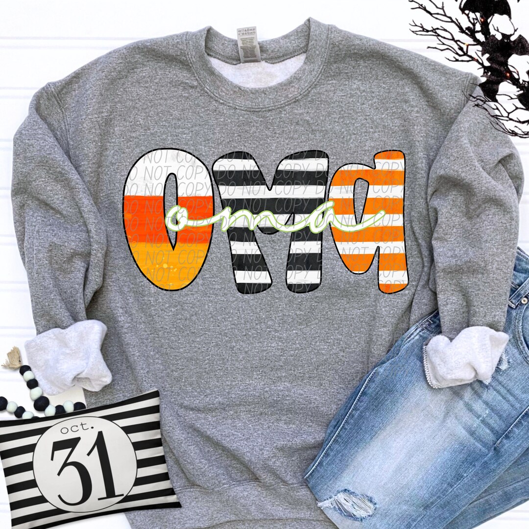 OMA HALLOWEEN Digital for Sublimation & Dtf, Oma Fall Png,oma Png, Oma ...