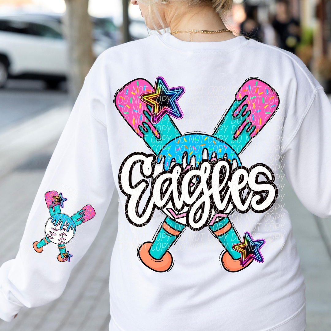 EAGLES BASEBALL Png, Baseball Sleeve Png, Eagles Ice Cream Baseball ...