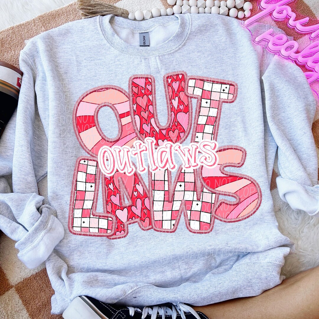 OUTLAWS VALENTINES DAY Digital for Sublimation & Dtf, Outlaws ...