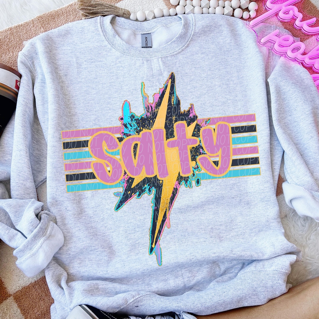 SALTY Png, Salty Digital for Sublimation and Dtf, Christian Png, Salty Soul Png, Salt & Light ...