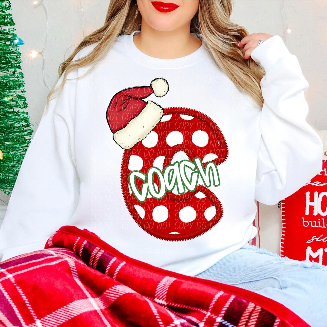 COACH CHRISTMAS Faux Embroidery Digital for Sublimation & Dtf, Coach ...