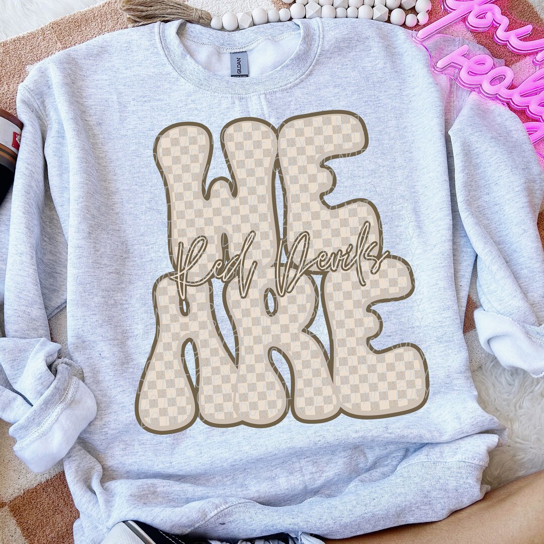 WE ARE RED Devils School Spirit Digital for Sublimation & Dtf Png, Red ...