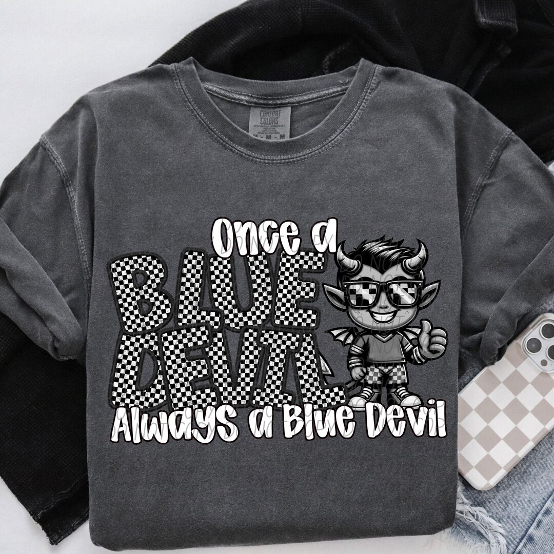 ONCE a BLUE DEVIL Always a Blue Devil Png, Class of 2025 Digital for ...