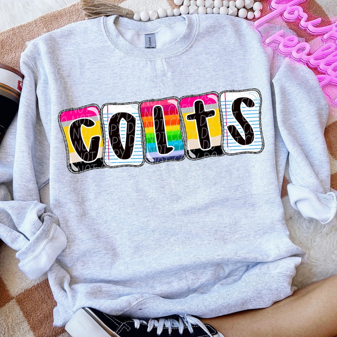 COLTS Png, Colts Digital for Sublimation & Dtf, School Spirit Png ...