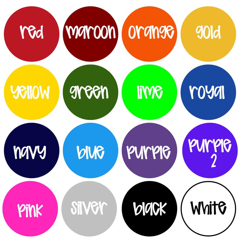 Custom Word PNG: Custom Colors Word Checker Design (digital Download ...