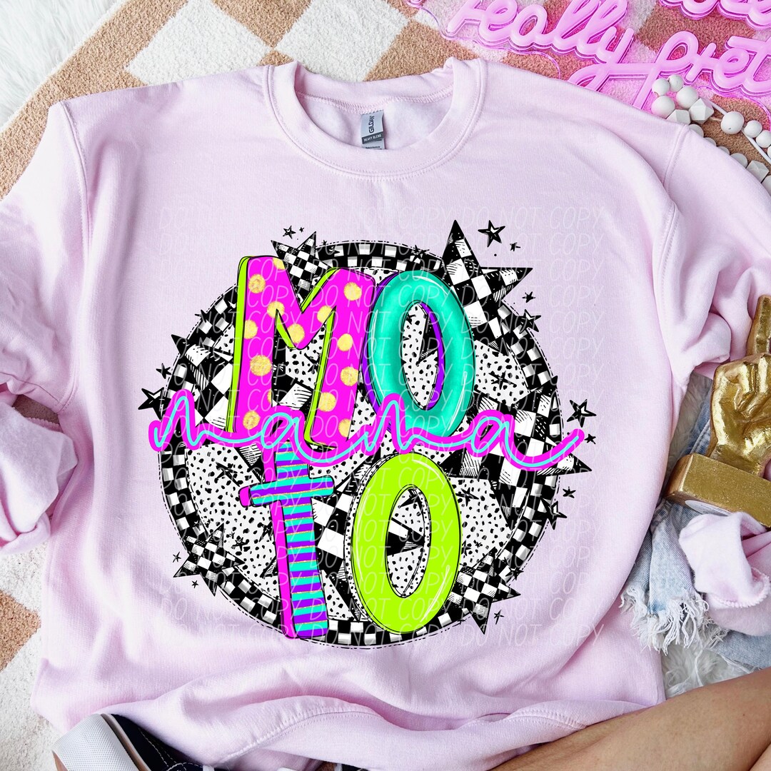 MOTO MOM Png, Moto Mom Digital for Sublimation & Dtf, Rainbow Stars ...