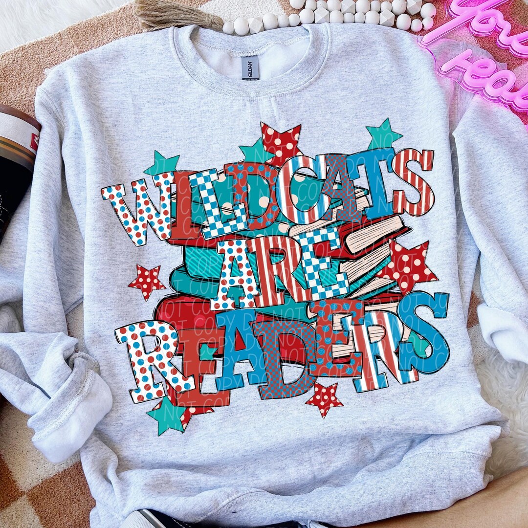 WILDCATS Read Across America Digital for Sublimation & Dtf, Wildcats ...