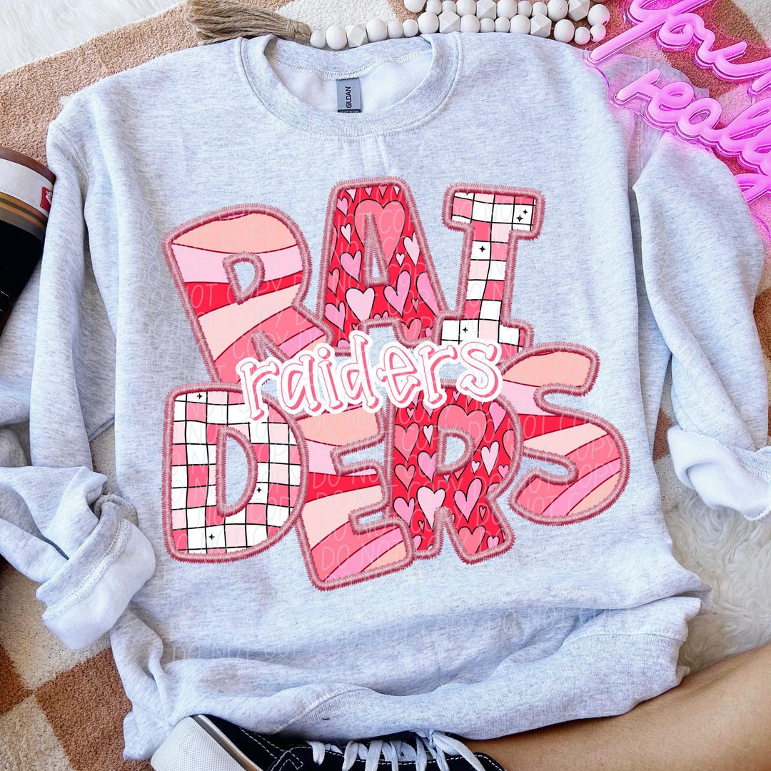 RAIDERS VALENTINES DAY Digital for Sublimation and Dtf, Raiders School ...