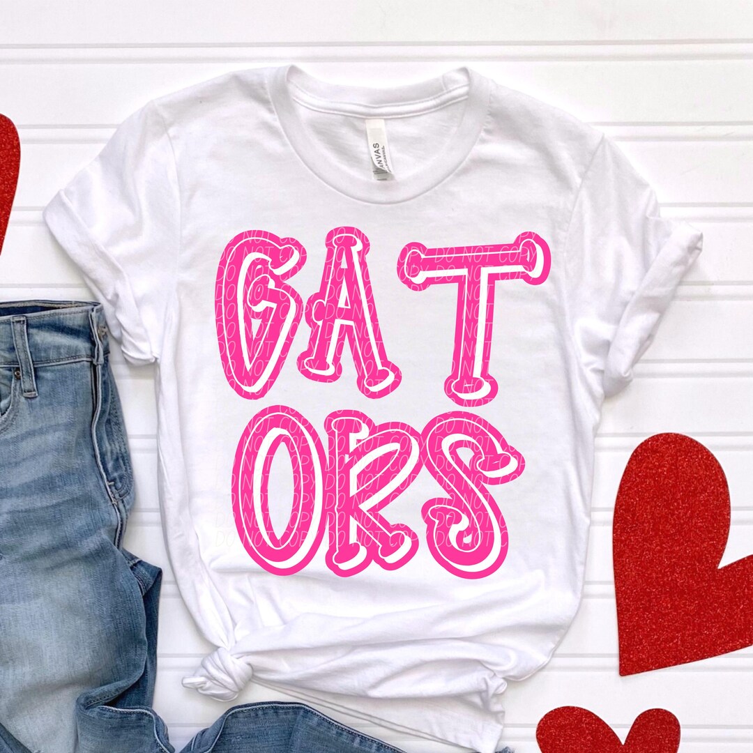 GATORS VALENTINE Digital for Sublimation & Dtf Png, Gators Mascot Png ...