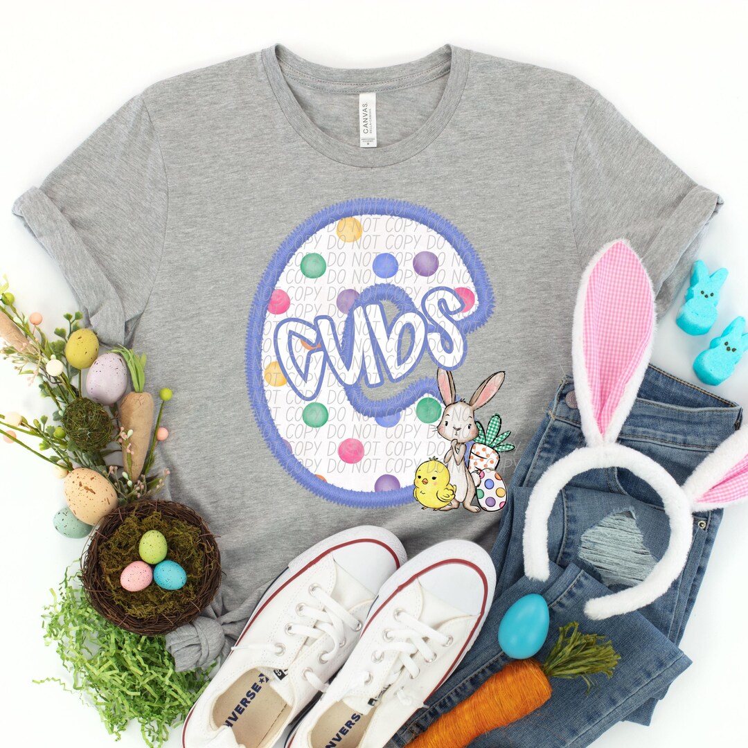 CUBS EASTER Digital for Sublimation & Dtf, Easter Sleeve Png, Cubs Png ...