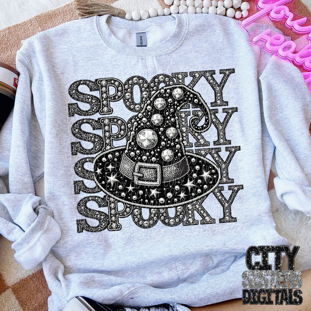 SPOOKY WITCH Png, Rhinestone Spooky Png, Halloween Digital for ...