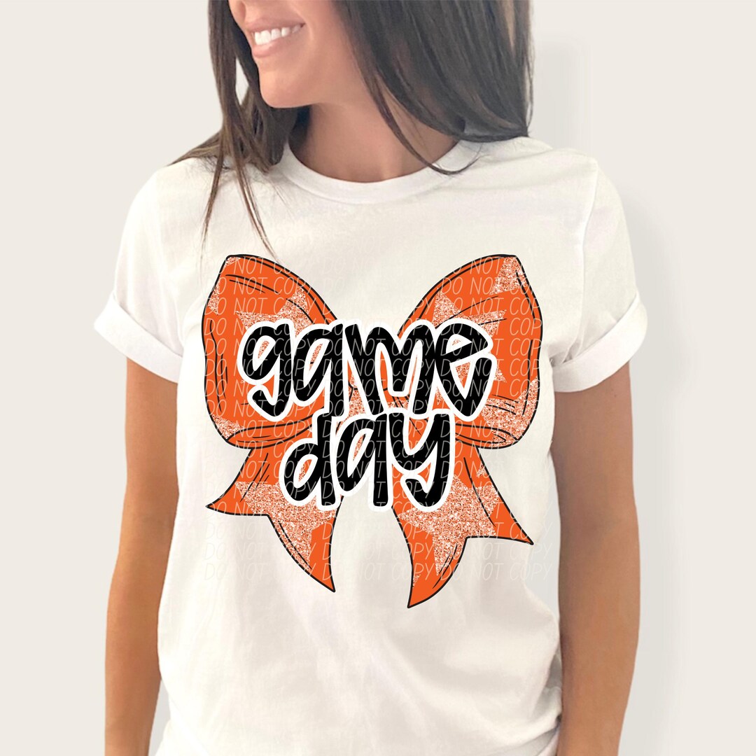 GAME DAY BOW Png, Game Day Digital for Sublimation & Dtf, Coquette Game ...