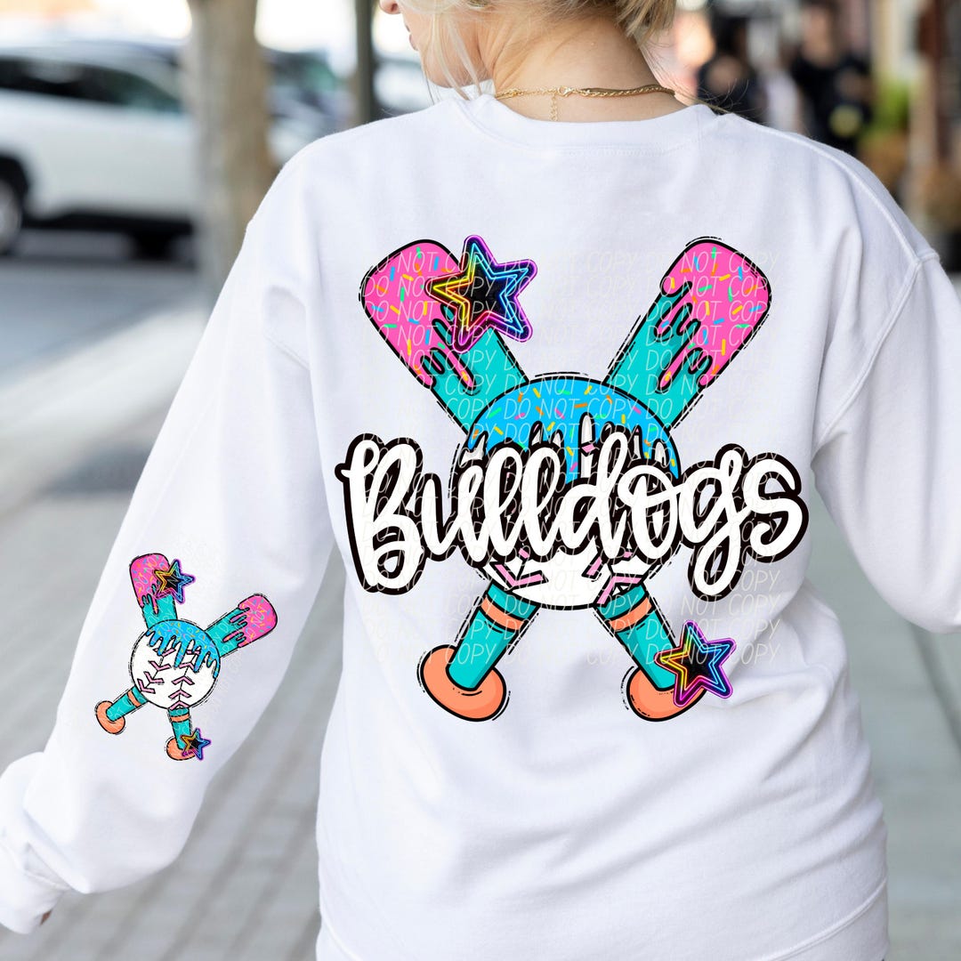 BULLDOGS BASEBALL Png, Baseball Sleeve Png, Bulldogs Baseball Digital ...