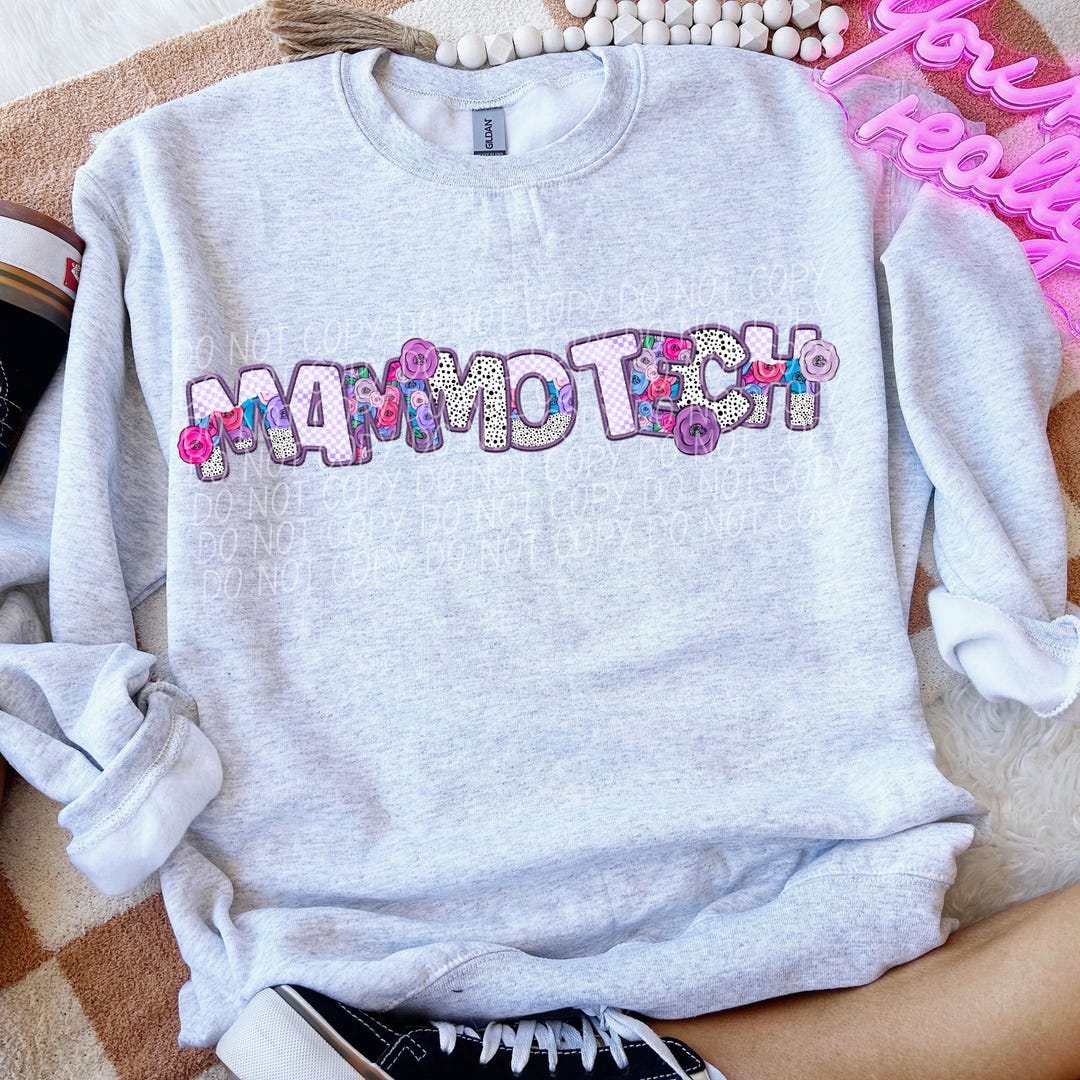 MAMMO TECH Png, Mammo Tech Faux Embroidery Digital for Sublimation and ...