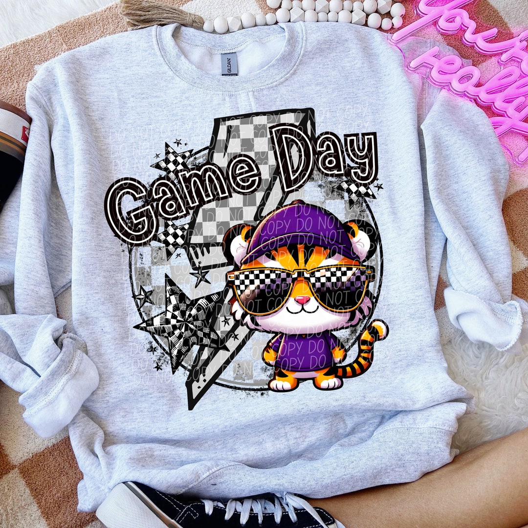 TIGERS GAME DAY Digital for Sublimation & Dtf Png, Tigers School Spirit ...