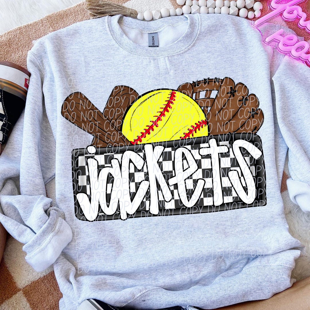 JACKETS SOFTBALL Png, Jackets Softball Digital for Sublimation & Dtf ...