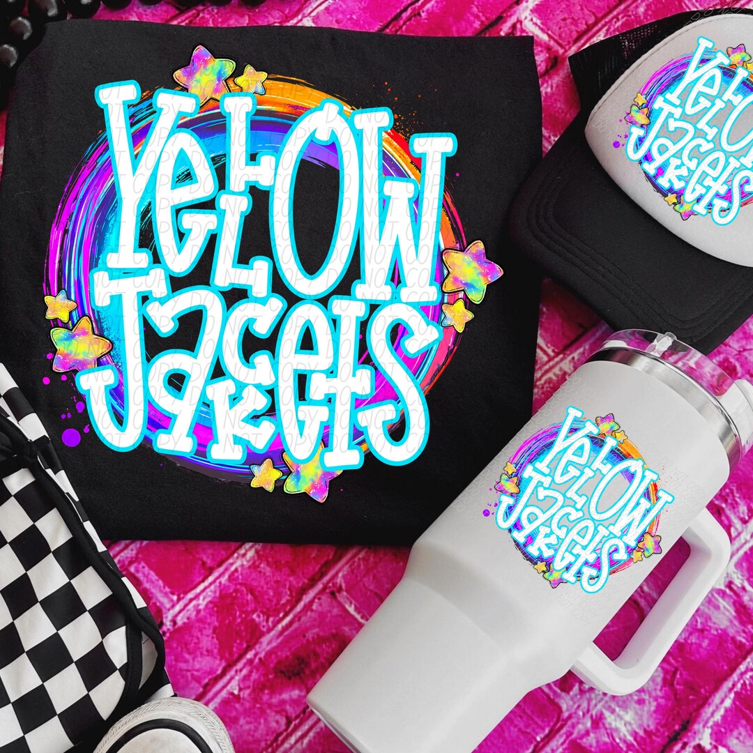 YELLOWJACKETS Png, Yellow Jackets Digital for Sublimation & Dtf, Yellow ...