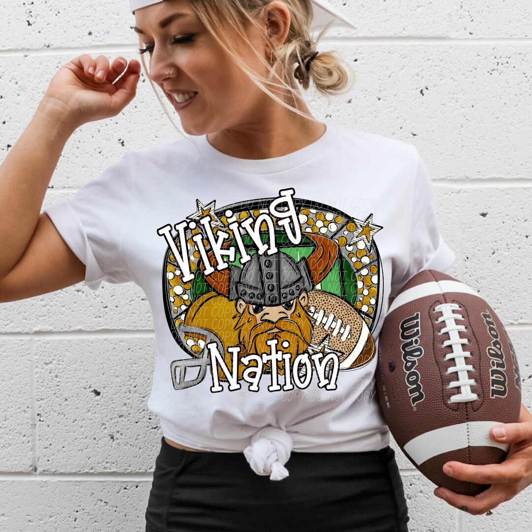 VIKINGS FOOTBALL Png, Vikings Football Digital for Sublimation & Dtf ...