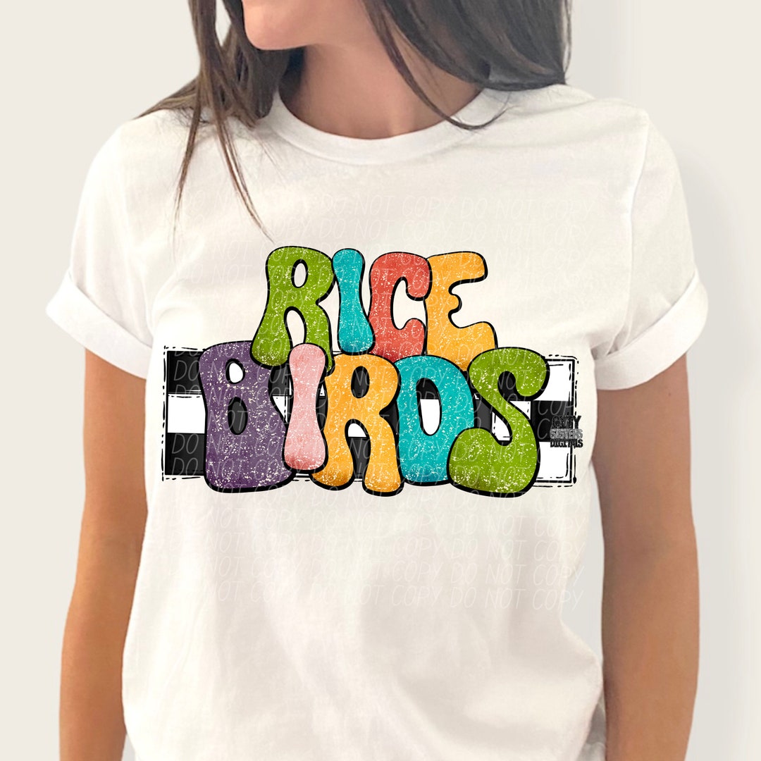 RICE BIRDS Png, Retro Rice Birds Png, Digital for Sublimation and Dtf ...