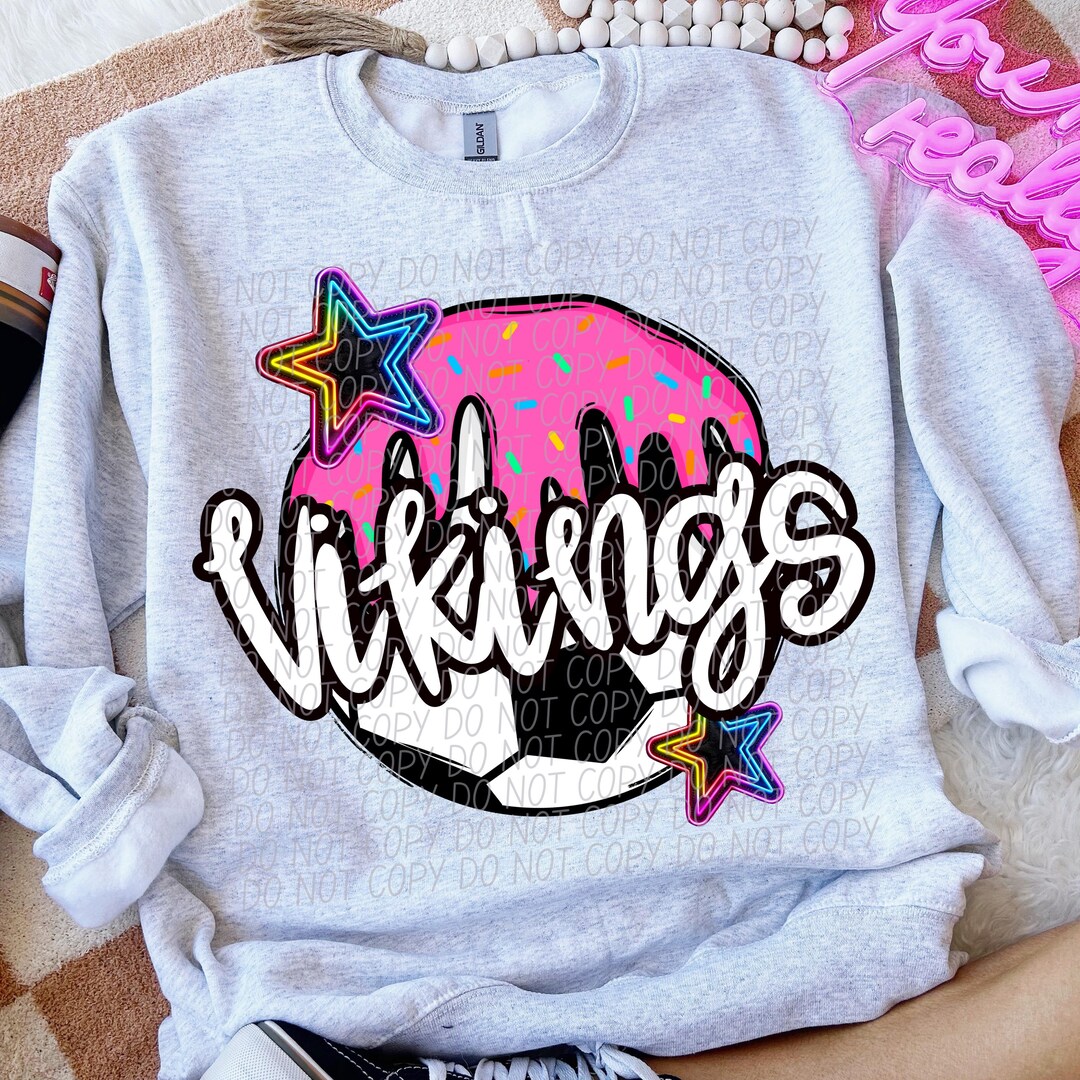 VIKINGS SOCCER Png, Soccer Sleeve, Vikings Soccer Ice Cream Digital for ...