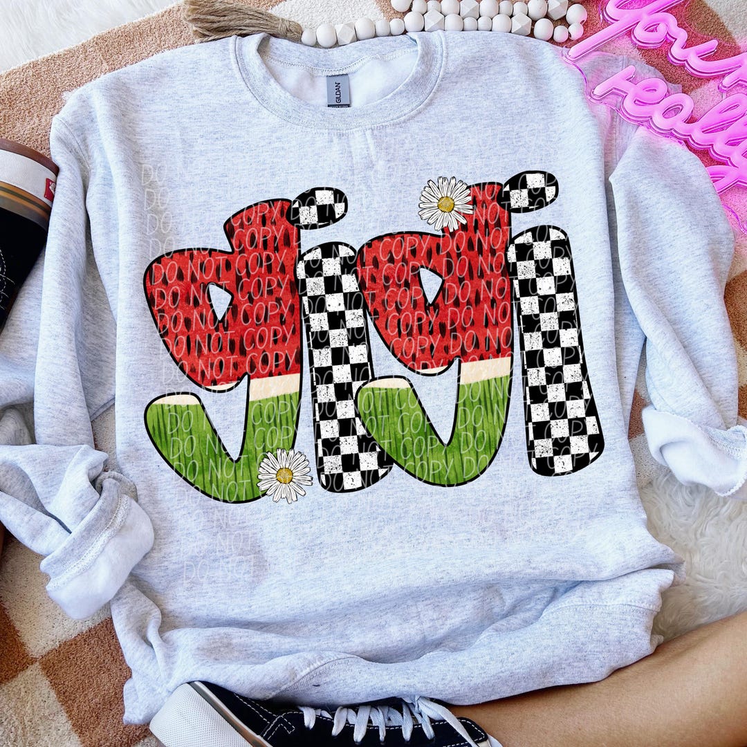GIGI Png, Gigi Watermelon Checkers Png, Gigi Mothers Day Png, Gigi ...