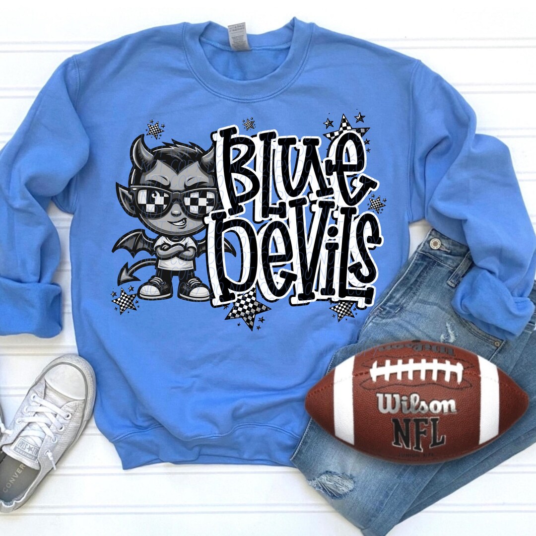 BLUE DEVILS Png, Blue Devils Digital for Sublimation & Dtf, Blue Devils ...