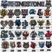 CUSTOM RHINESTONE FOOTBALL Png, 341 Mascots Options, Digital for ...