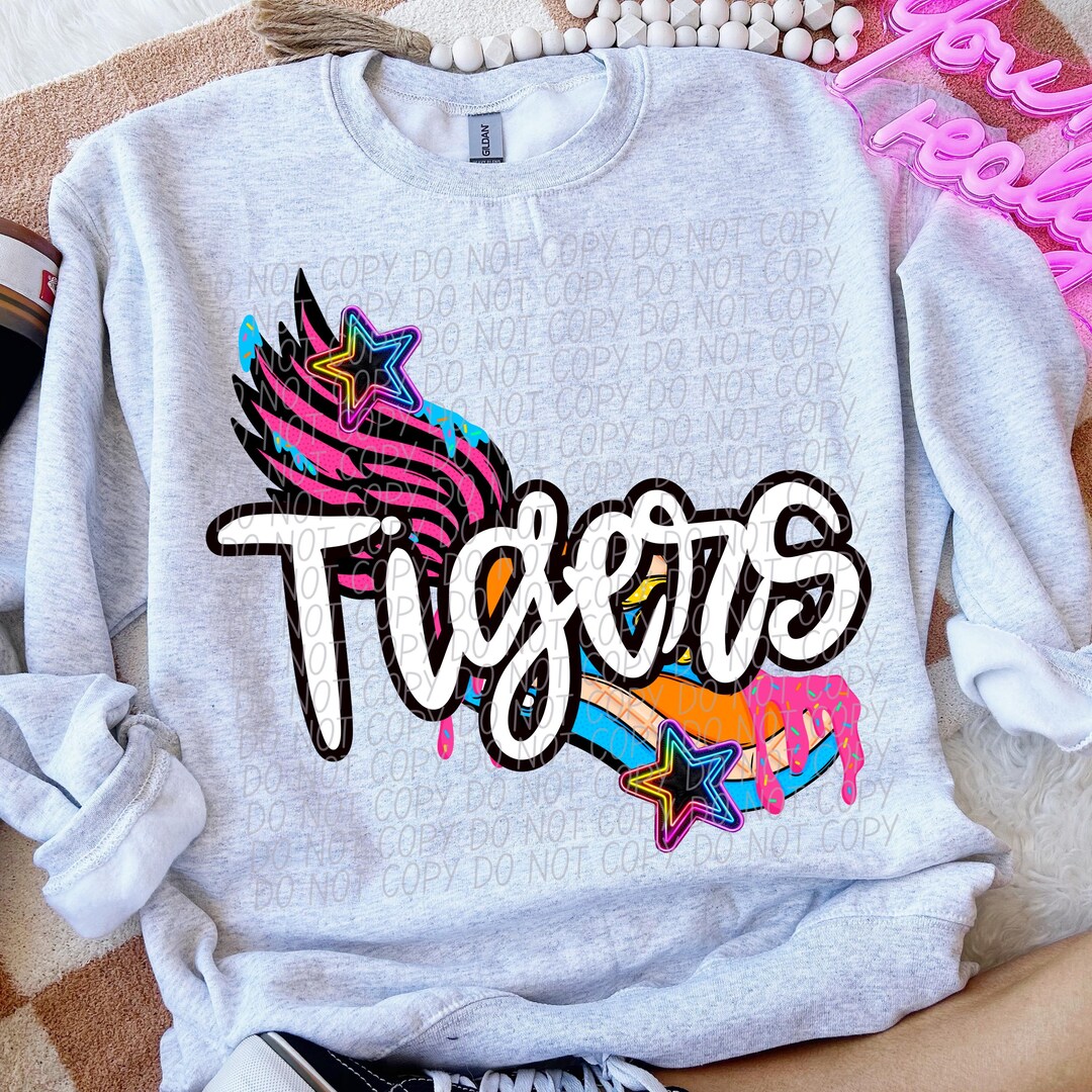 TIGERS TRACK Png, Tigers Track Ice Cream Digital for Sublimation & Dtf ...