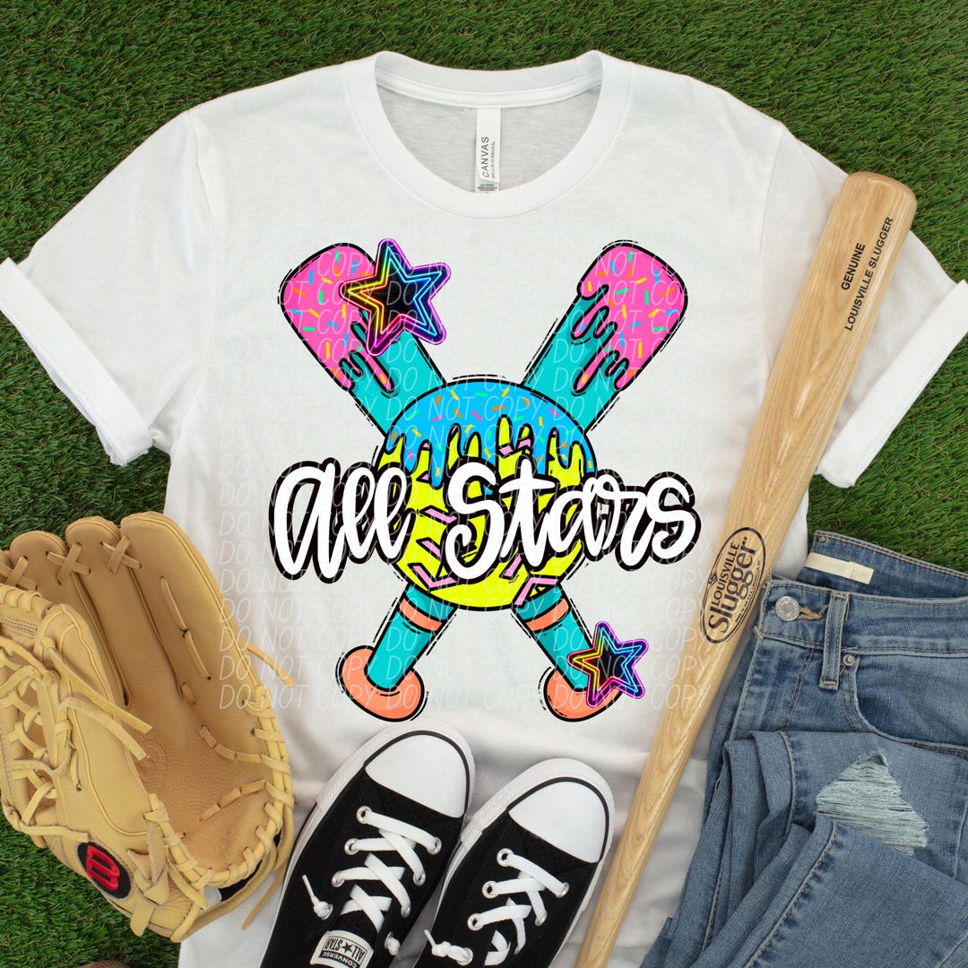 ALL STARS Png, All Stars Softball Png, Softball Drip Png, Softball Png ...