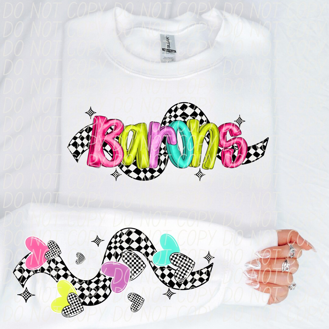 BARONS School Spirit Digital for Sublimation & Dtf Png, Barons ...