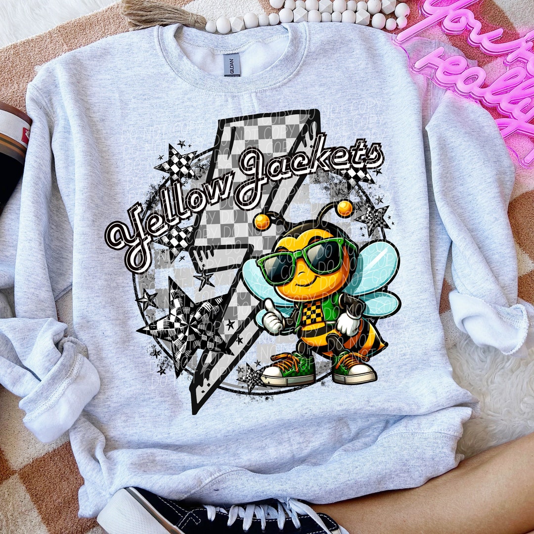 YELLOW JACKETS School Spirit Digital for Sublimation & Dtf Png, Yellow ...