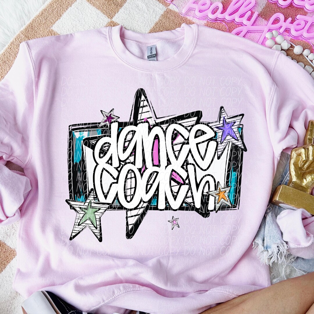 DANCE COACH Png, Dance Coach Digital for Sublimation & Dtf, Rainbow ...