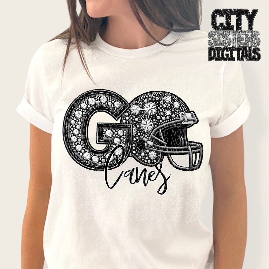GO CANES Png, Rhinestone Faux Embroidery Canes Png, Rhinestone Mascot ...